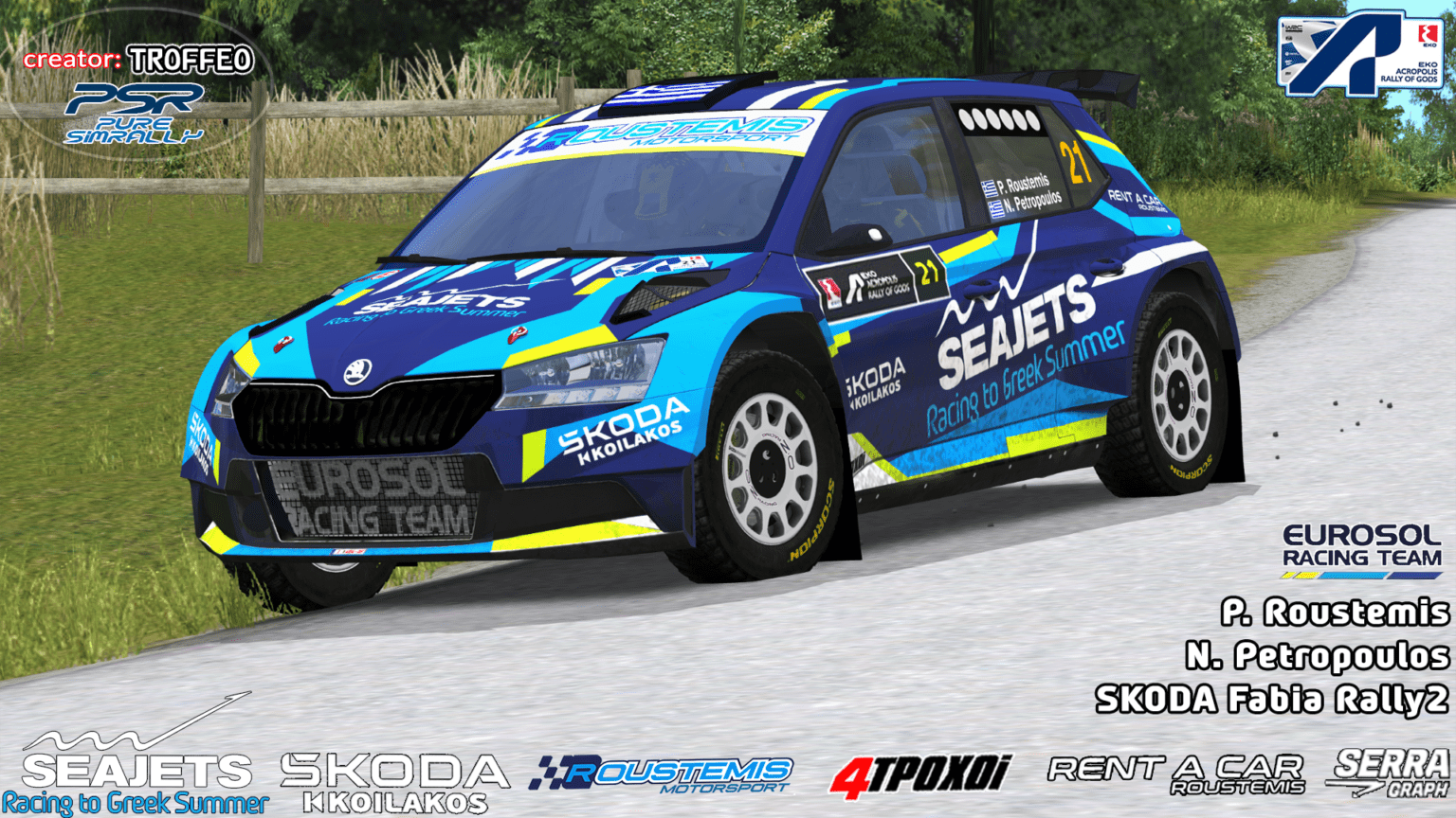 Roustemis Skoda Fabia Acropolis Rally 2023