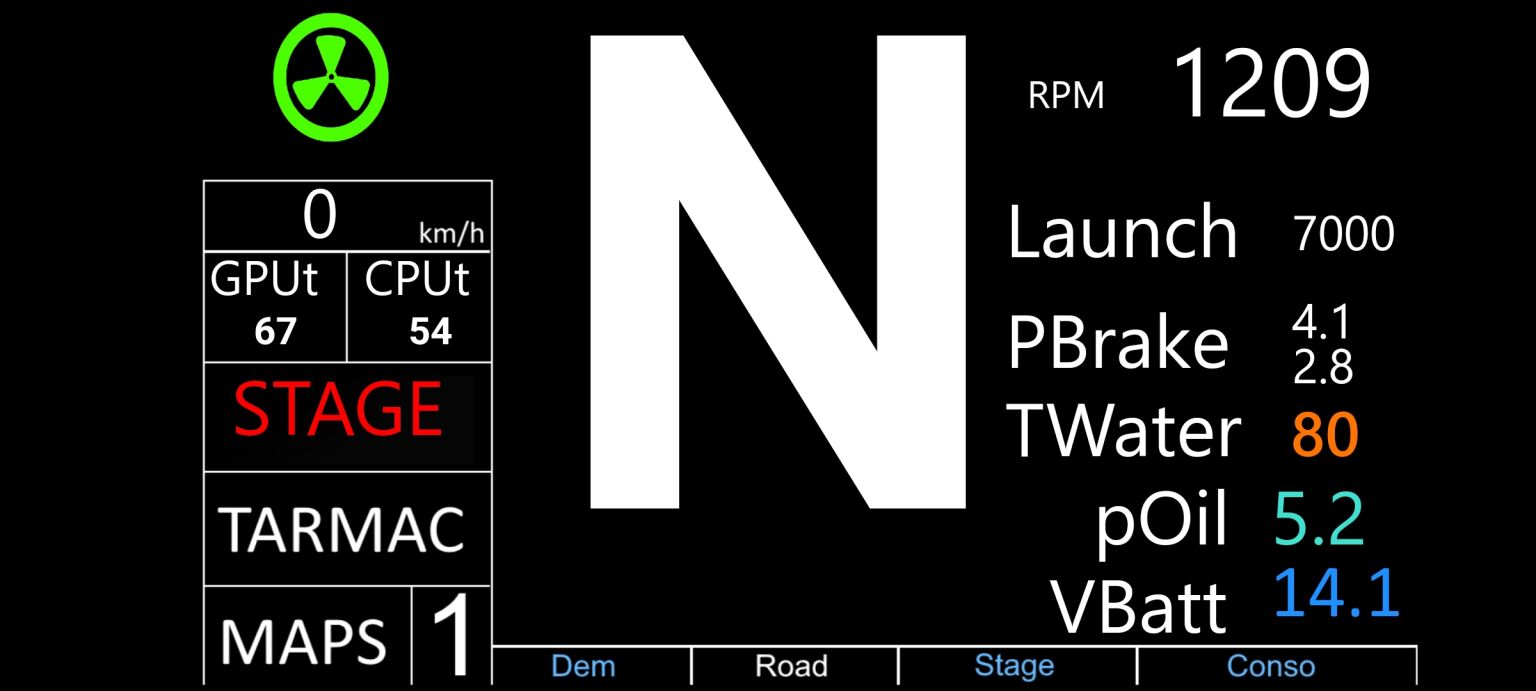 Citroën C3 Rally2 SIMHUB Dashboard V.2 • PureSimRally GR